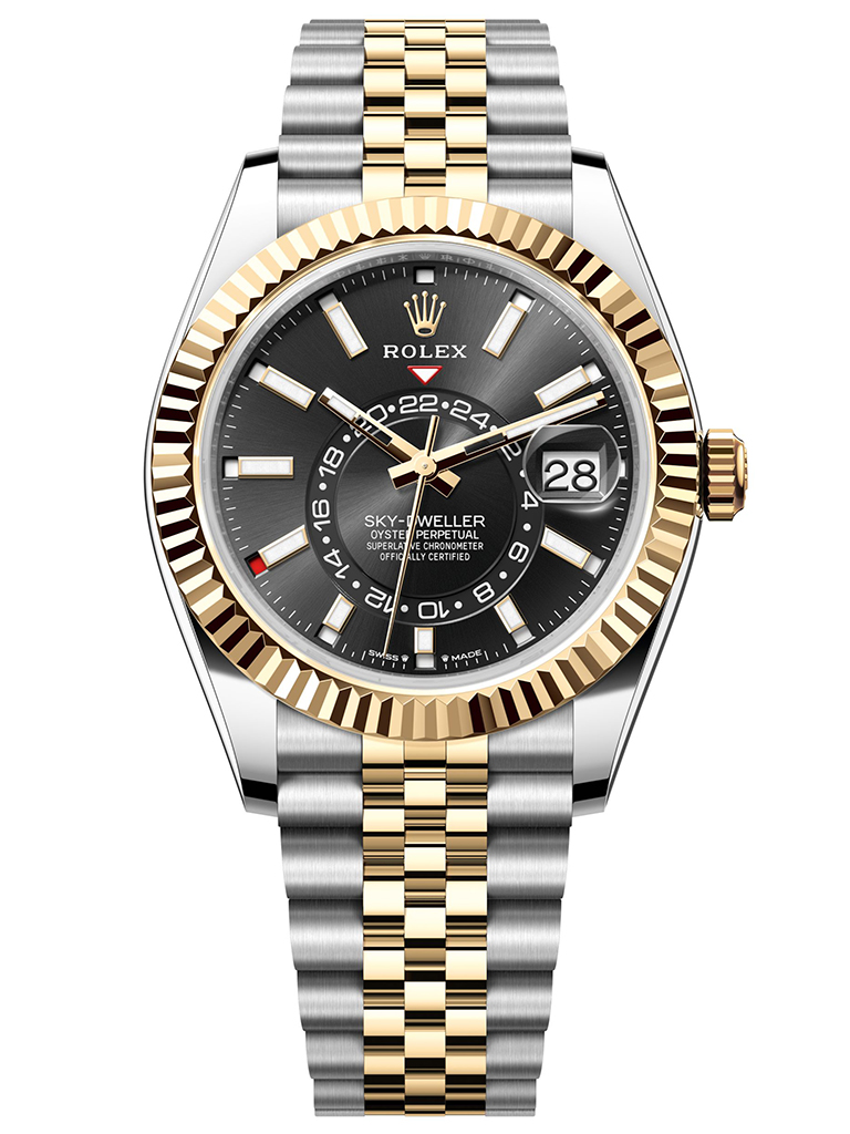 Đồng Hồ Rolex Sky Dweller 42 M336933 0004 336933 0004 Thép Oystersteel Và Vàng Kim 18ct Mặt đen