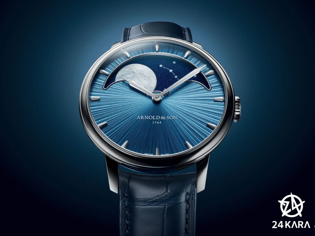 Giới thiệu đồng hồ Arnold & Son Perpetual Moon 41.5 Platinum “Celestial ...